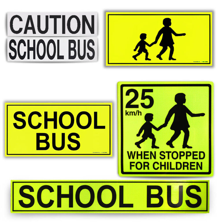 Replacement school bus signage - Safebus