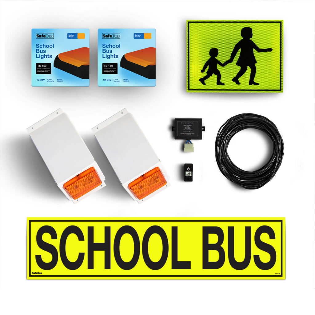 Northern Territory School Bus Light Kit for Toyota Commuter External Mount
