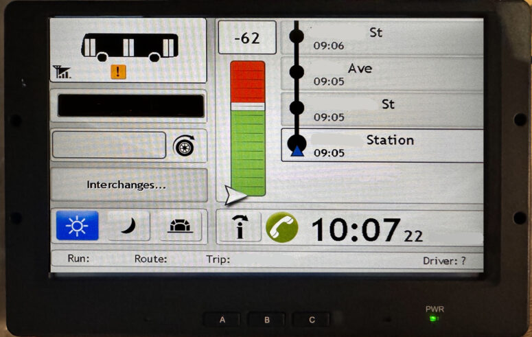 Transport Connected Bus TCB installations