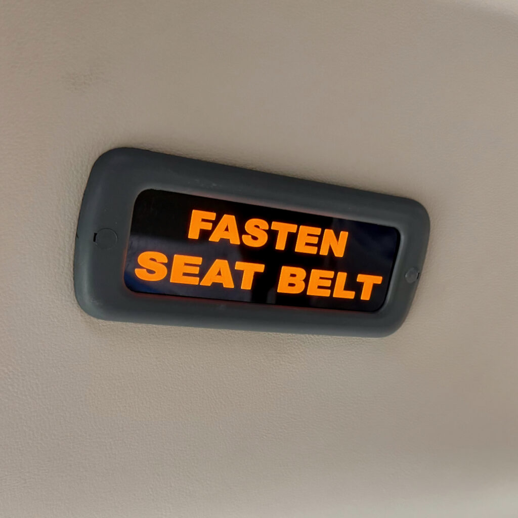 Illuminated Fasten Seatbelt Sign - Safebus